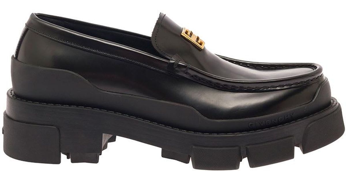 Givenchy Terra Loafers With 4G Logo in White | Lyst