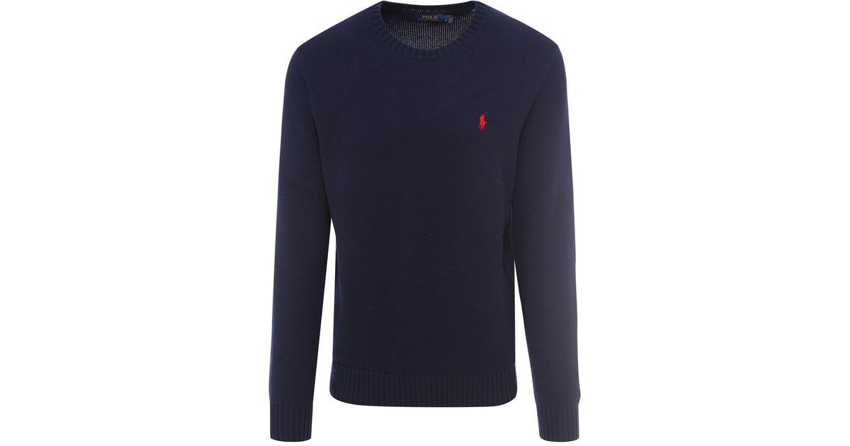 Polo Ralph Lauren Sweater With Pony in Blue for Men | Lyst