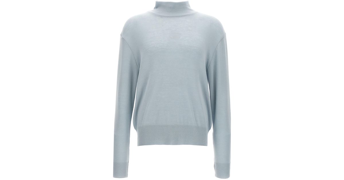 Lemaire Seamless Turtle Jersey in Blue for Men | Lyst UK