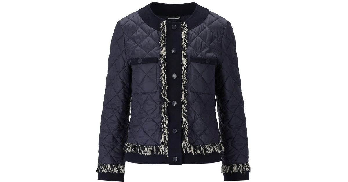 Weekend by Maxmara Ferro Blue Quilted Jacket | Lyst