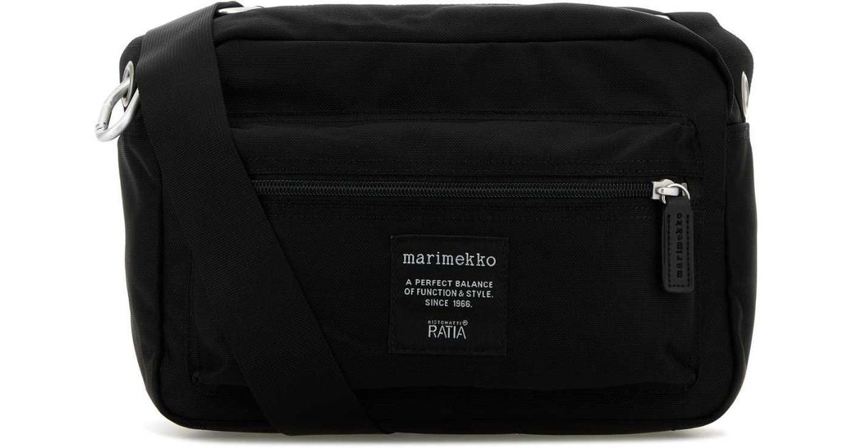 Marimekko Canvas My Things Crossbody Bag in Black | Lyst