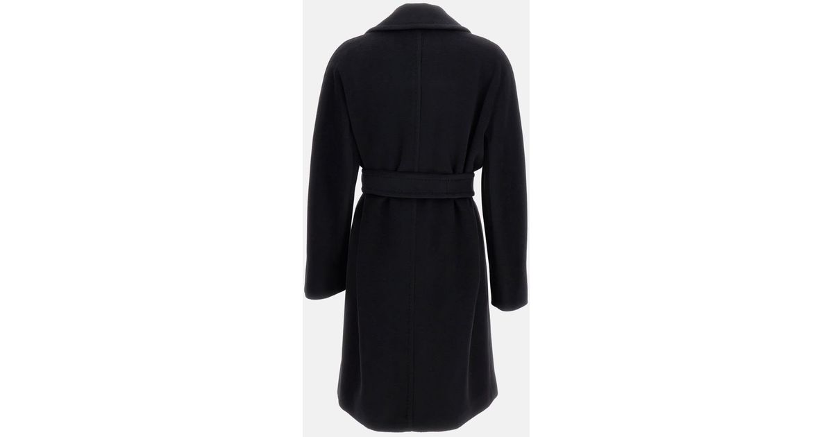 Max Mara Scire Coat in Black | Lyst UK