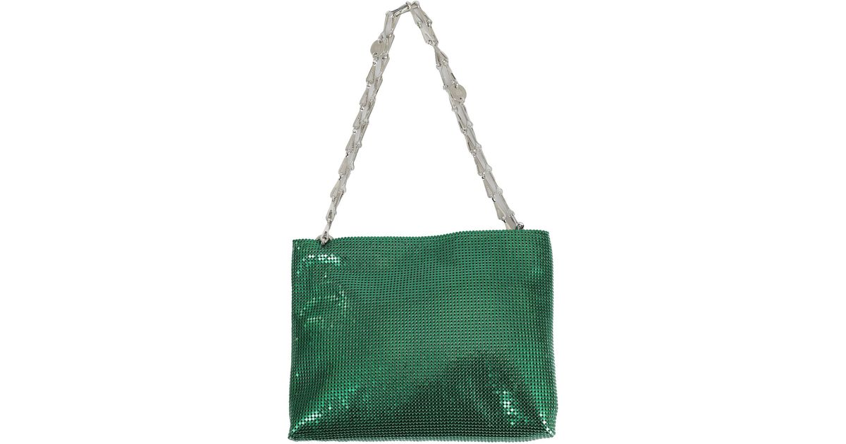 Rabanne Pixel Soft Small Shoulder Bag in Green | Lyst