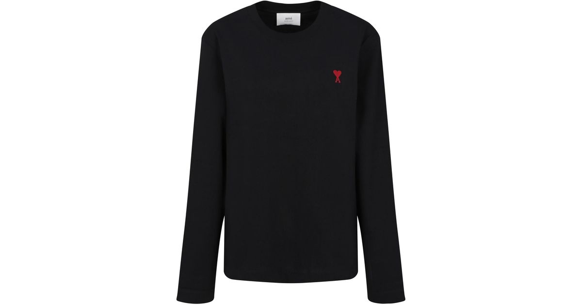 Ami Paris Knitwear in Black | Lyst