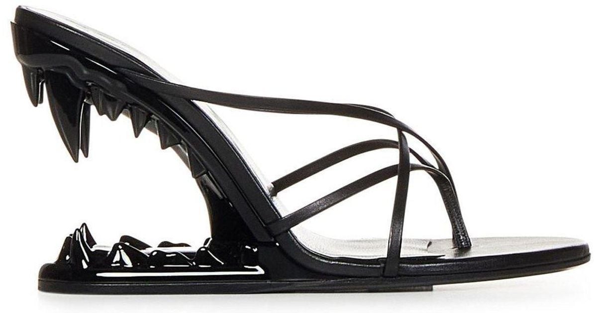 Gcds Morso Wedge Heel Slip-on Mules in White | Lyst