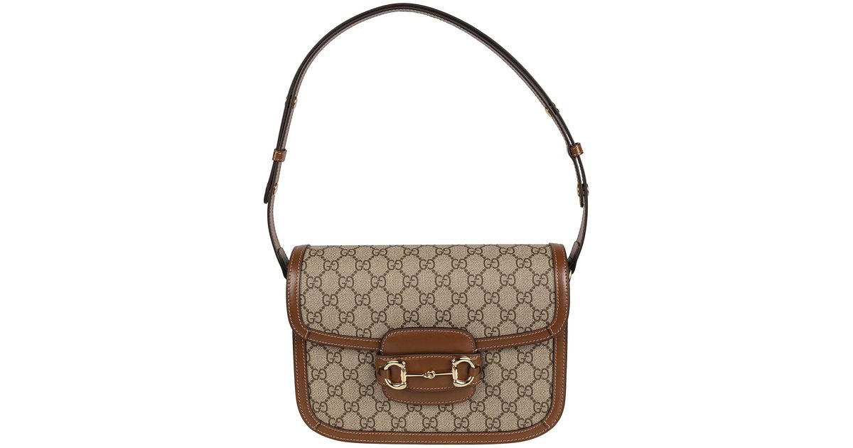Gucci 100 Shoulder Bag in Brown | Lyst