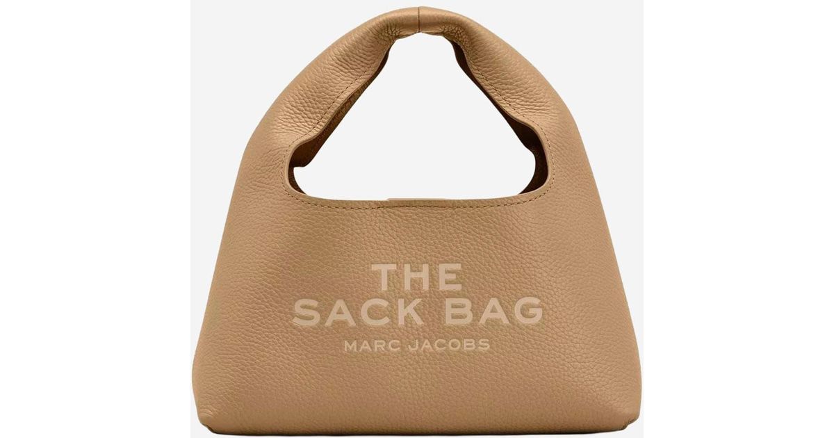 Marc Jacobs The Sack Mini Leather Bag in Metallic | Lyst UK