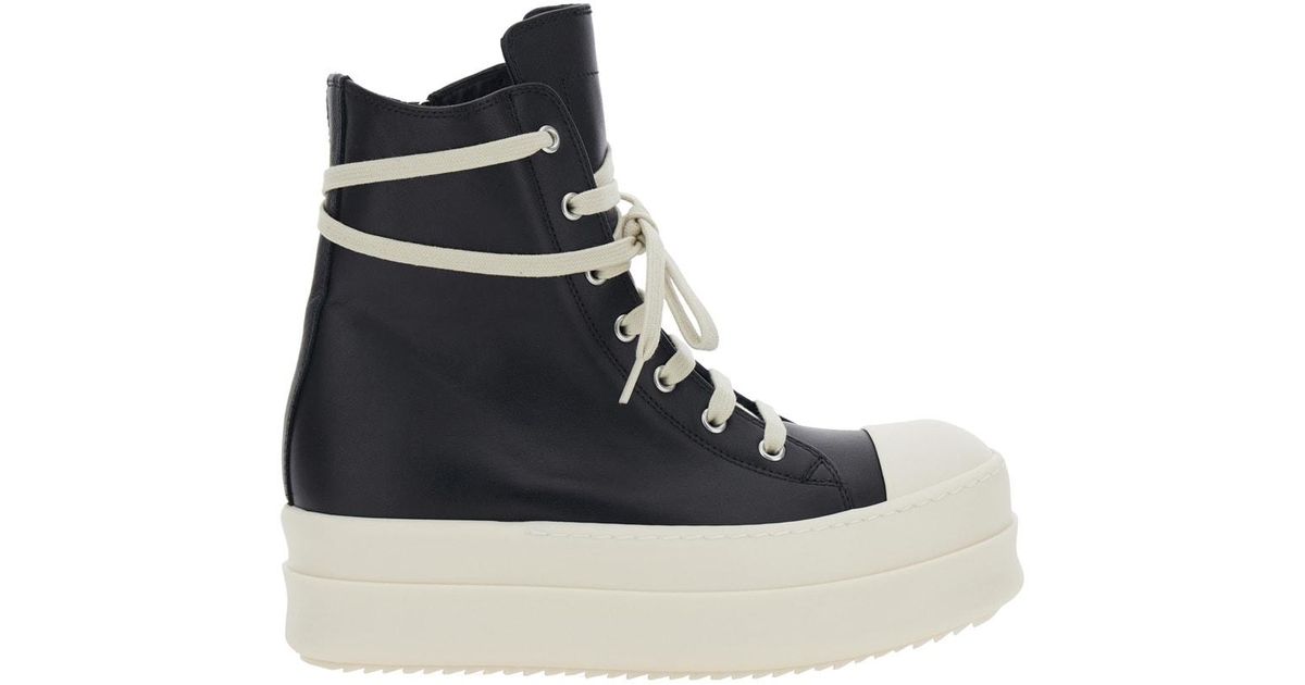 Rick Owens Mega Bumper Sneaks in Black | Lyst UK