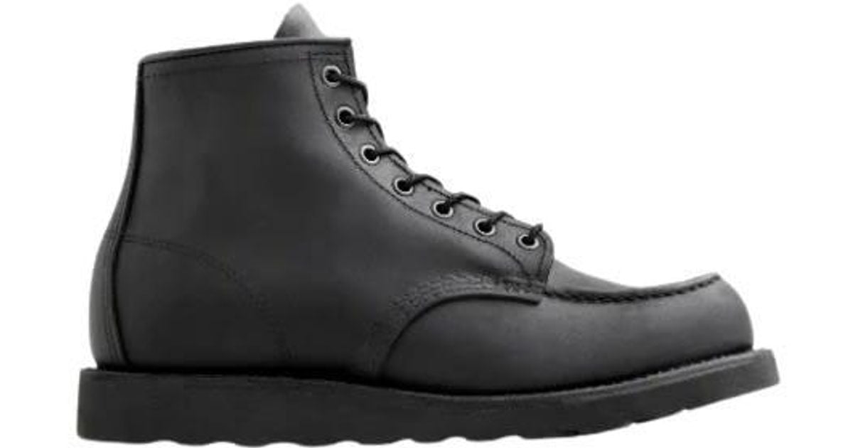 Red Wing 6 Inch Classic Moc in Black for Men | Lyst