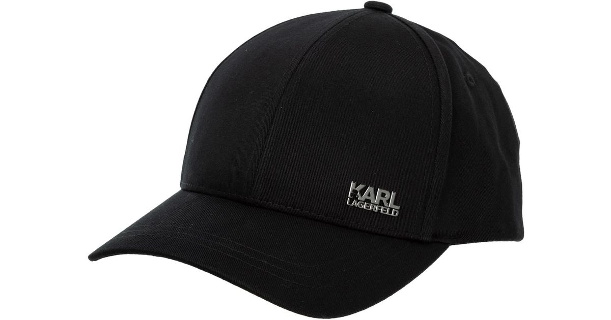 Karl Lagerfeld Adjustable Men's Cotton Hat Baseball Cap in Black for ...