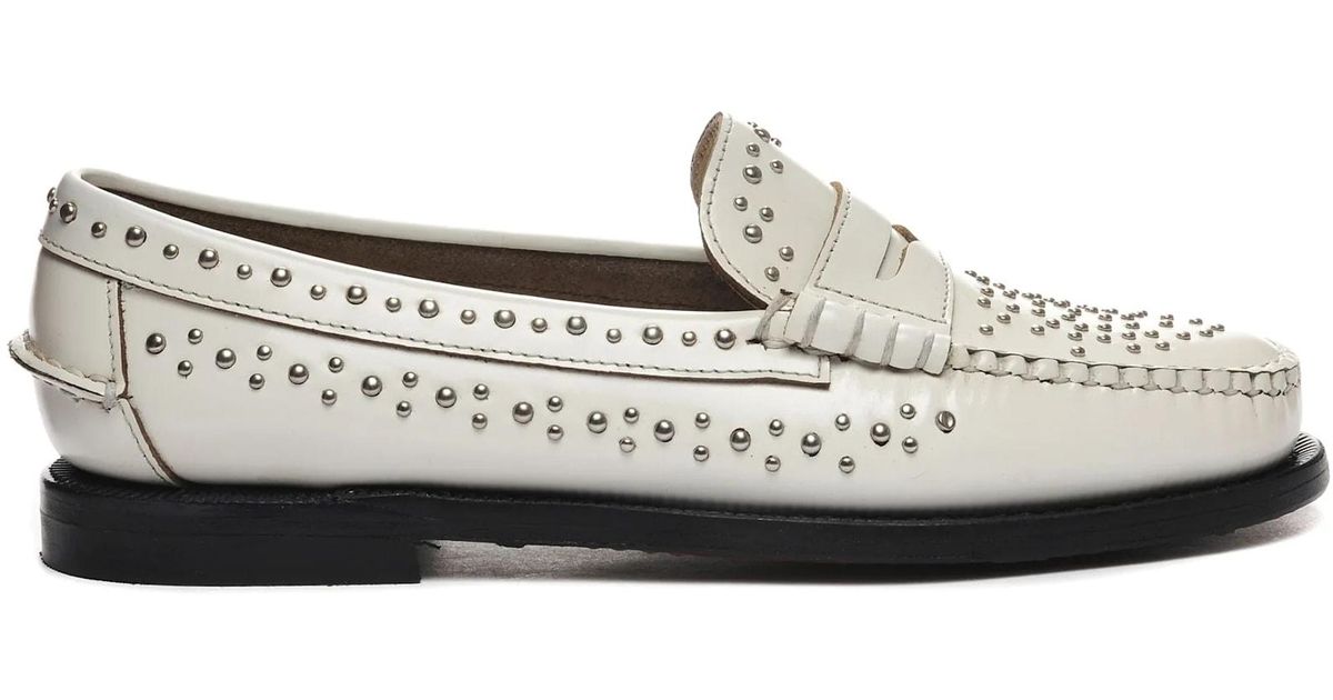 Sebago Dan Studs in White | Lyst
