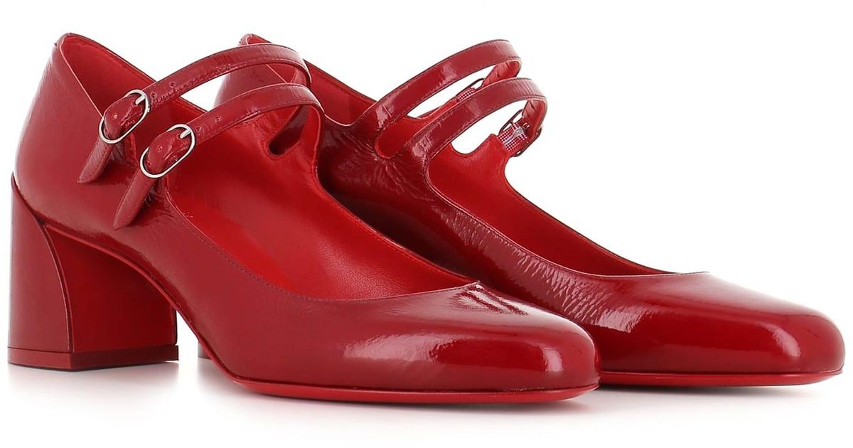 Christian Louboutin Décolletè Miss Jane 55 in Red | Lyst