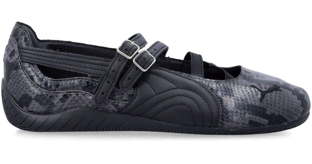 PUMA Speedcat Snake Print Ballet Flats Upper Sneaker in Blue | Lyst