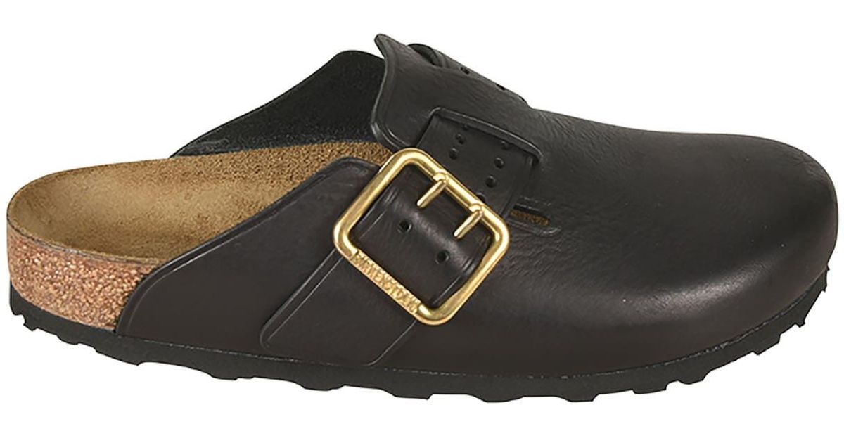 Birkenstock Bolston Bold Gap Mules in Black | Lyst