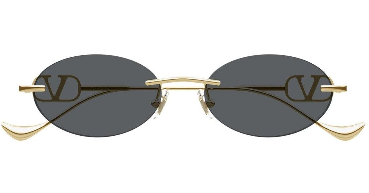 Ottica Lucciola Vg0032S Linea V Logo Metallo Sunglasses in Grey | Lyst UK