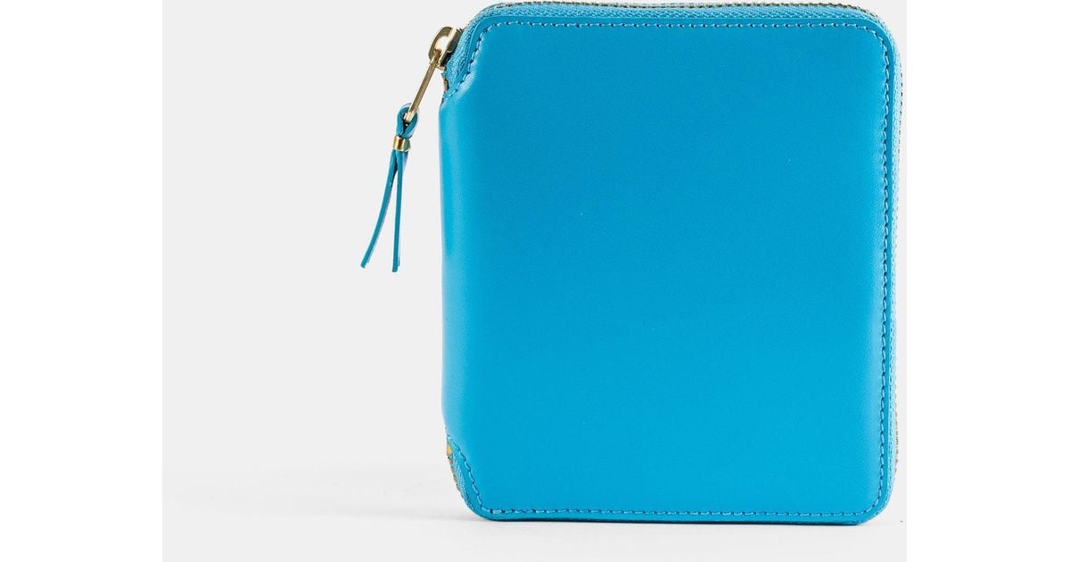 Comme des Garçons Medium Zipped Leather Wallet Small Goods in Blue ...