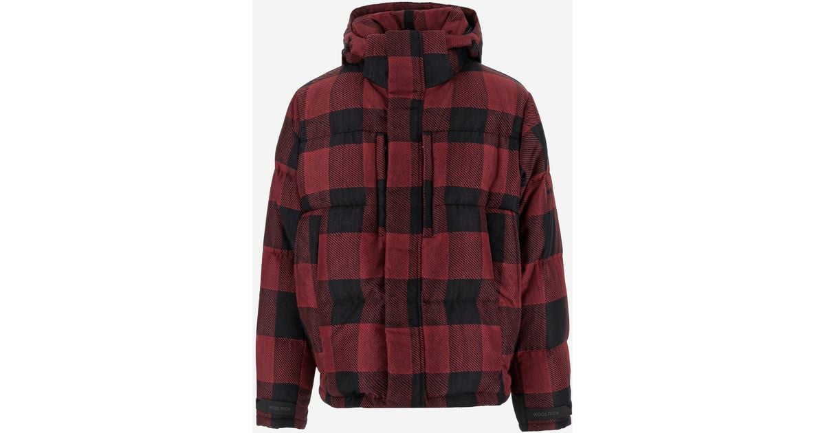 Woolrich Check Pattern Jacket By Todd Snyder in Red for Men | Lyst