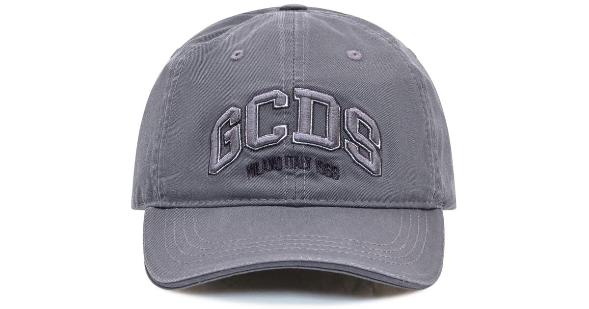 Gcds Lounge Logo Hat in Gray for Men | Lyst