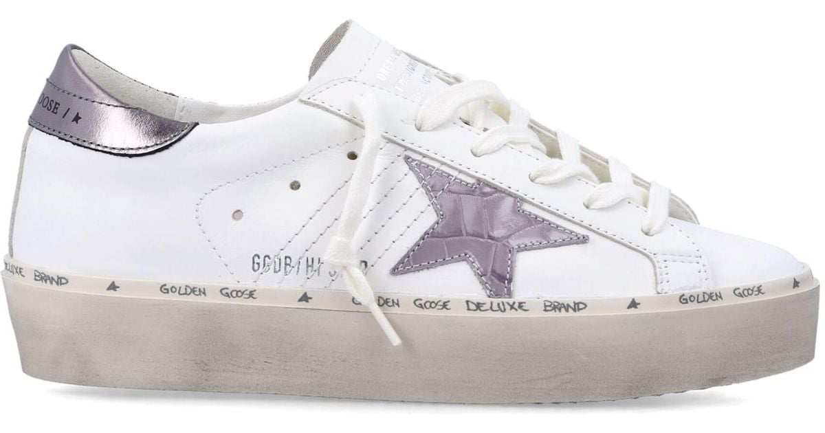 Golden Goose Hi Star Sneakers in White | Lyst UK