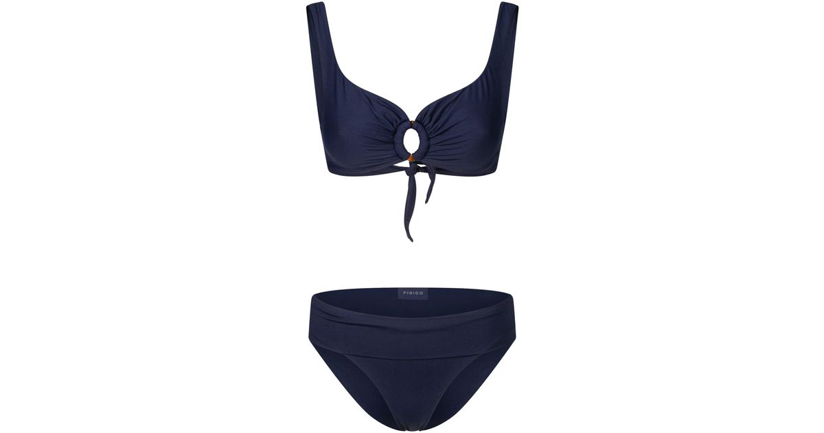 Fisico-cristina Ferrari Bikini Brassiere Con Anello in Blue | Lyst
