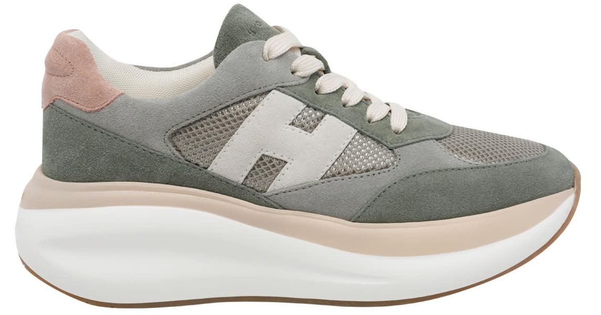 Hogan Maxi Sneakers in Grey | Lyst UK
