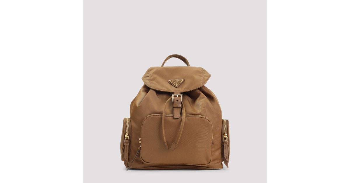 Prada Backpack in Brown | Lyst