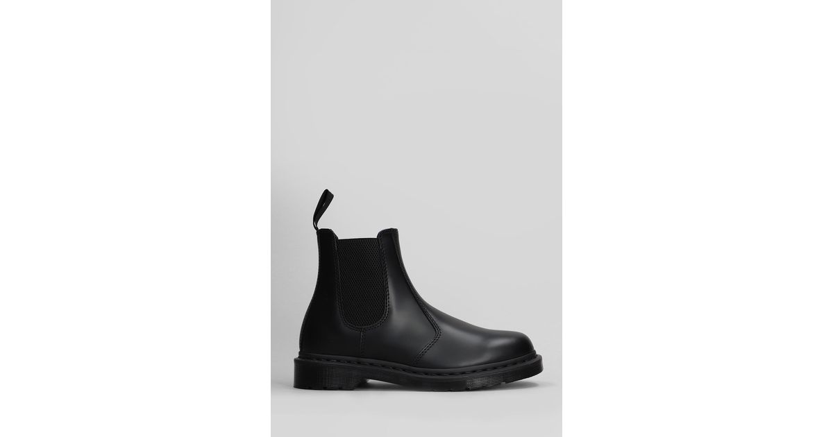 Dr. Martens 2976 Mono Combat Boots in Black for Men | Lyst