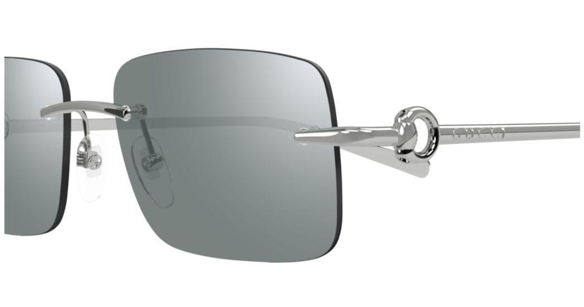 Gucci Gg1703S-002 in Gray for Men | Lyst