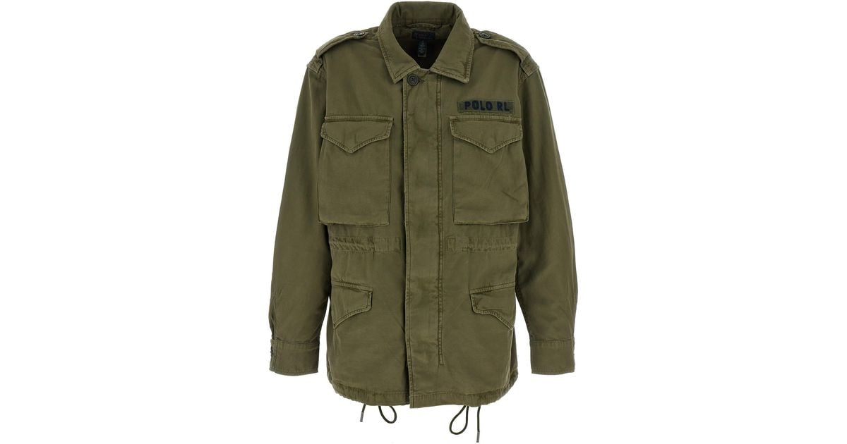 Polo Ralph Lauren Military Jacket in Green | Lyst UK