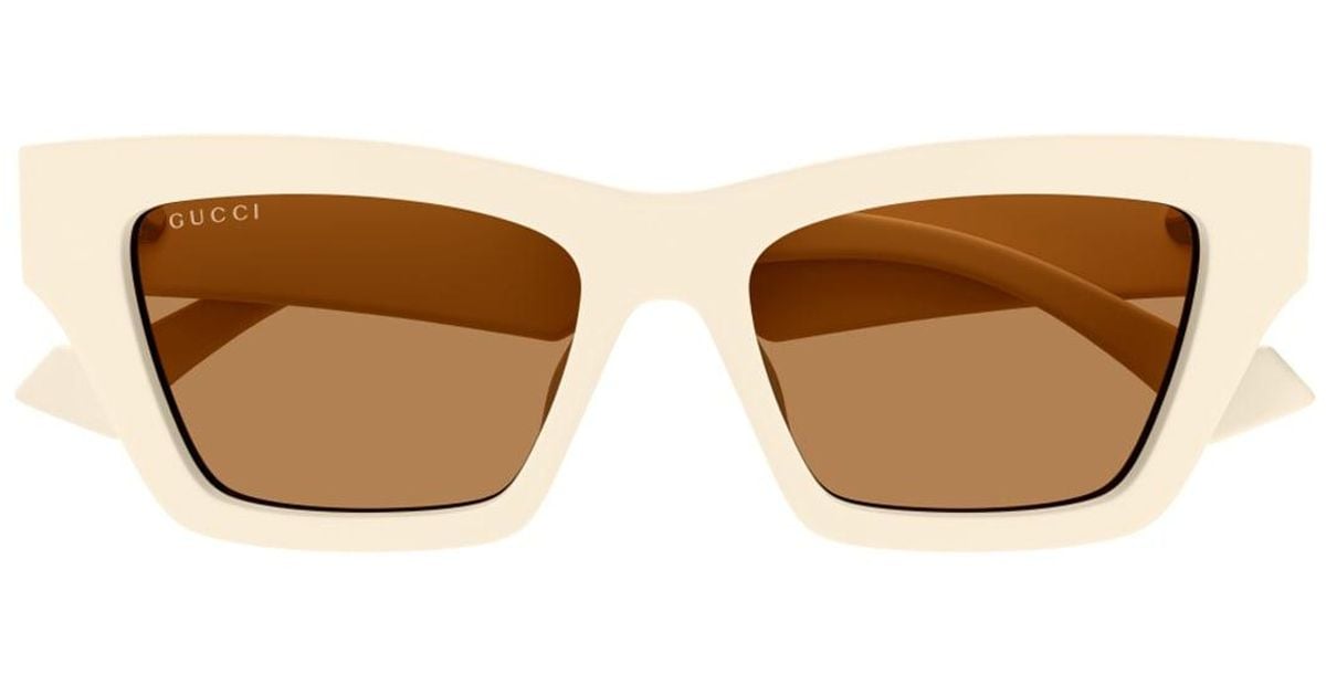 Gucci Gg1753S Linea Emblem Sunglasses in Brown | Lyst