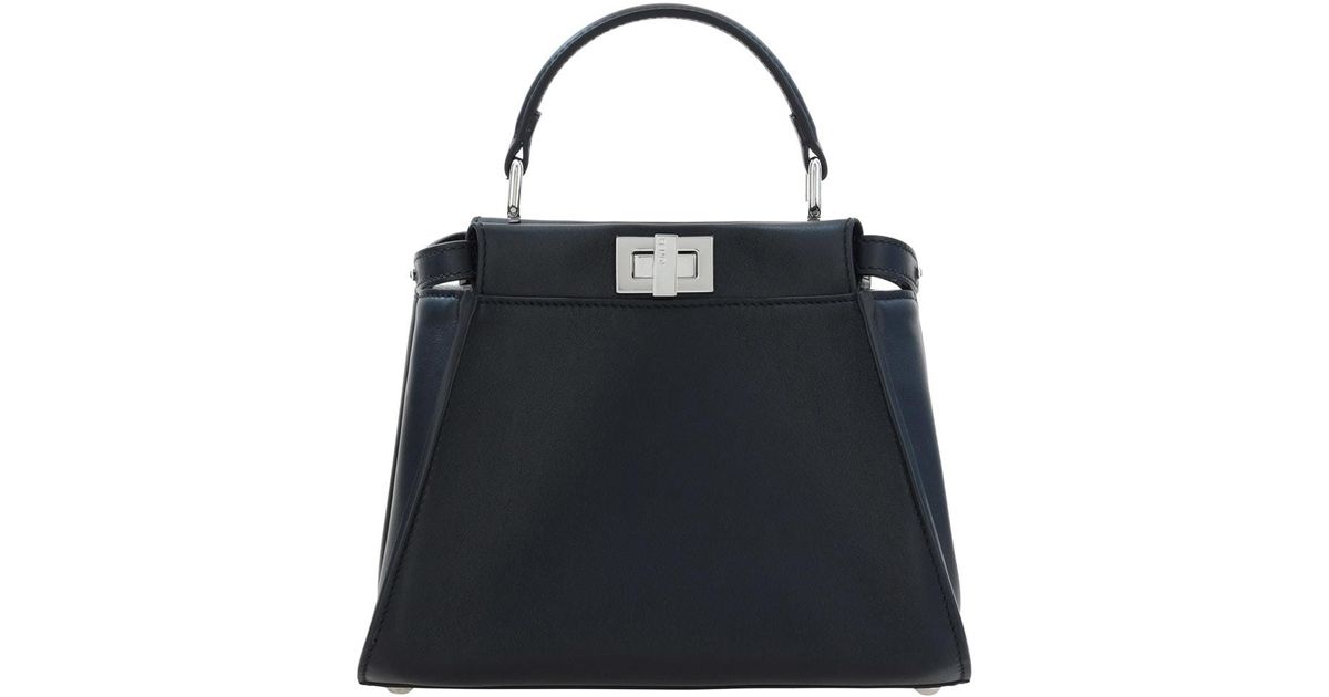Fendi Peekaboo Handbag in Black | Lyst UK
