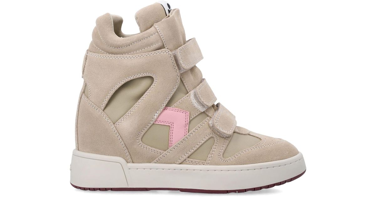 Isabel Marant Im3 Wedge Sneakers in Natural | Lyst UK