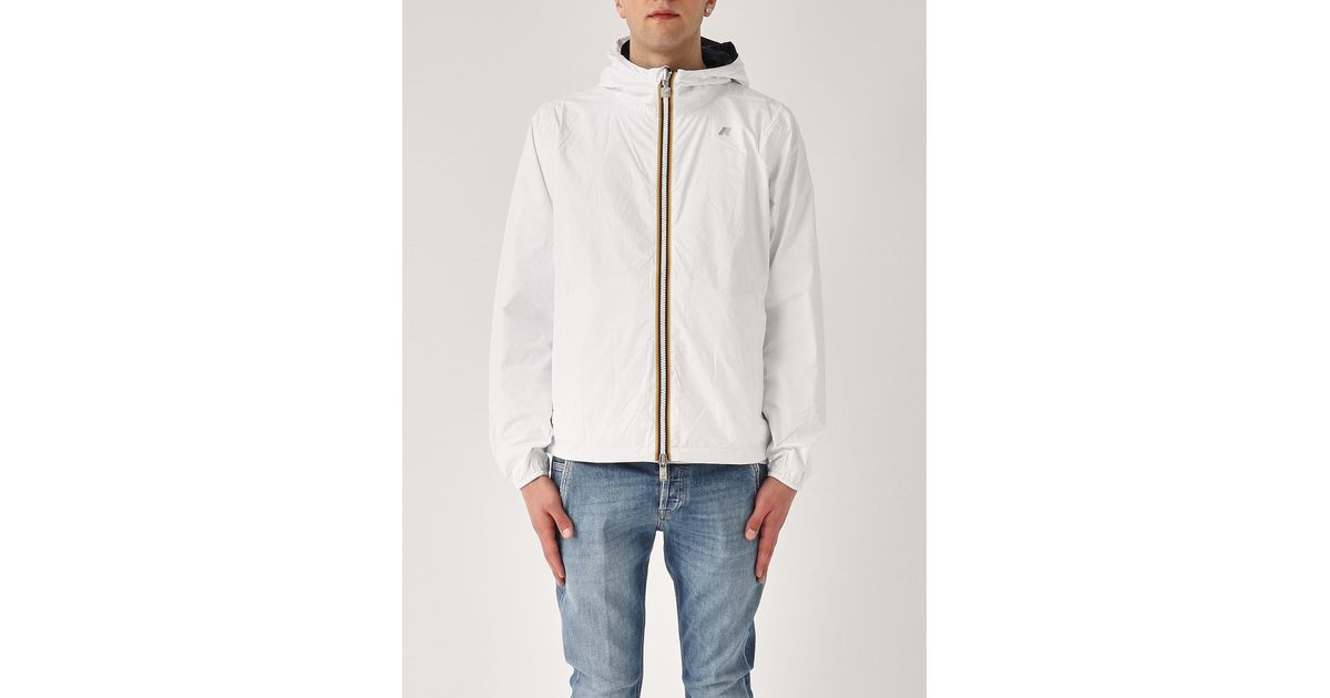 K-Way Jake Plus.2 Double Jacket in White for Men | Lyst