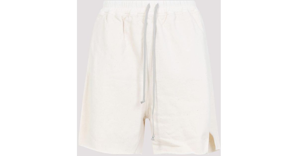 Rick Owens Button Zip Long Boxers in White for Men | Lyst