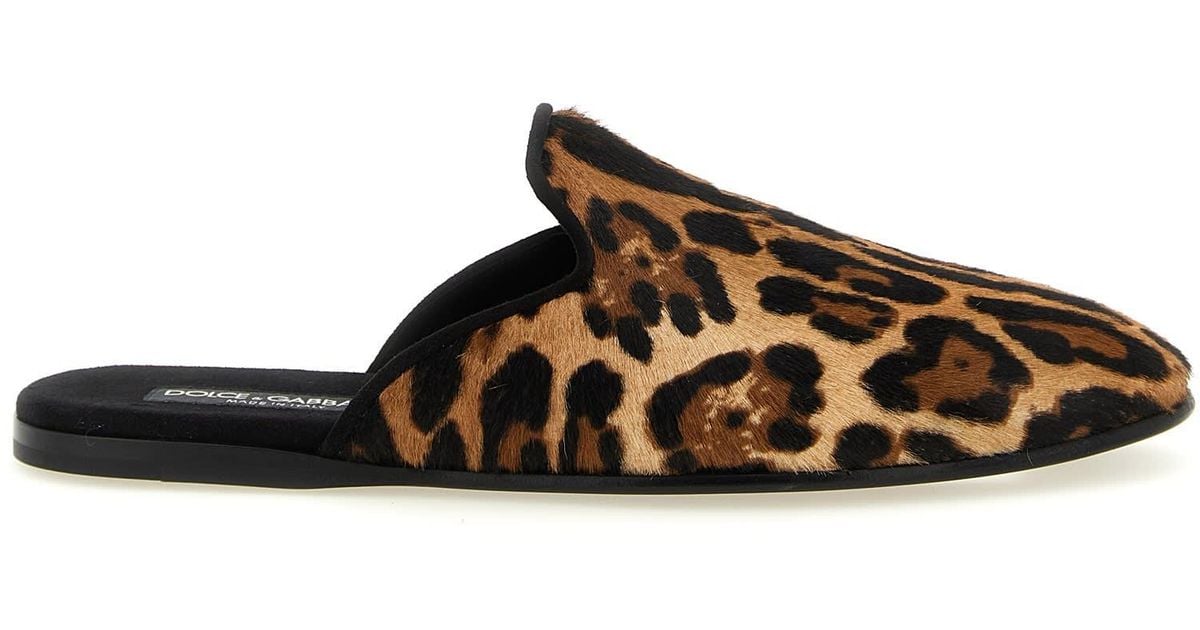 Dolce & Gabbana Young Pope Slipper in Brown for Men | Lyst UK