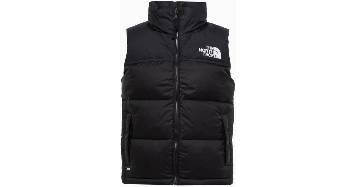 The North Face 1996 Retro Nuptse Sleeveless Puffer Jacket in Black ...