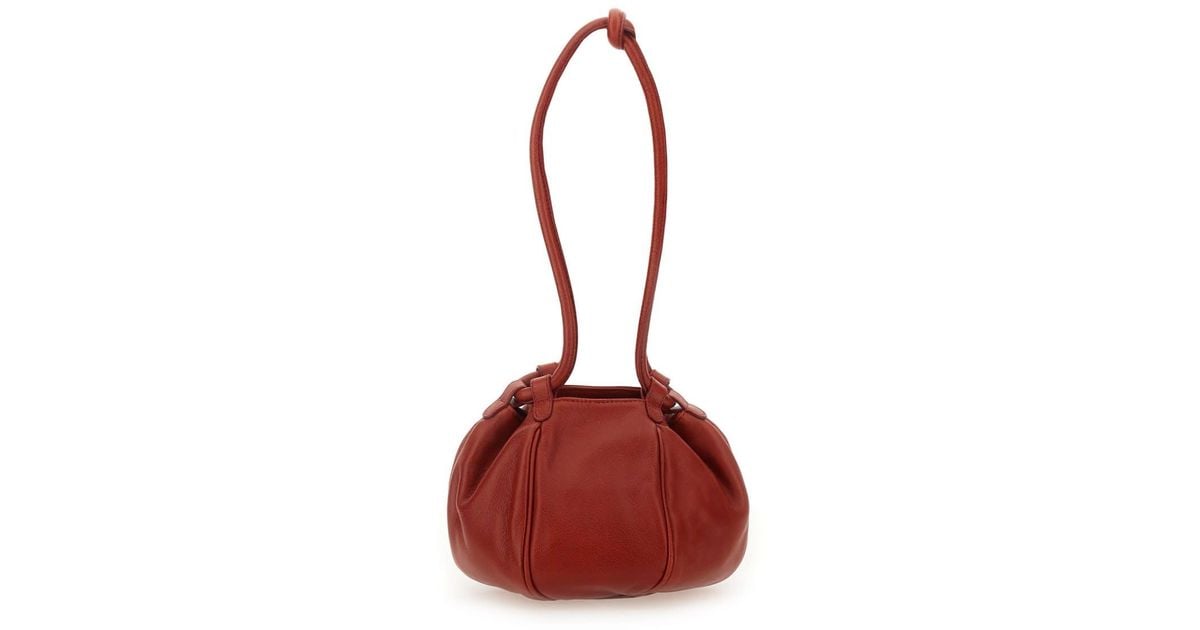 Hereu Globul Mini Supple Shiny Bag in Red | Lyst