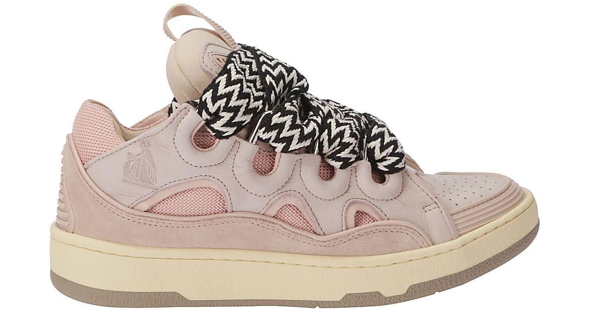 Lanvin Curb Sneakers in Pink | Lyst