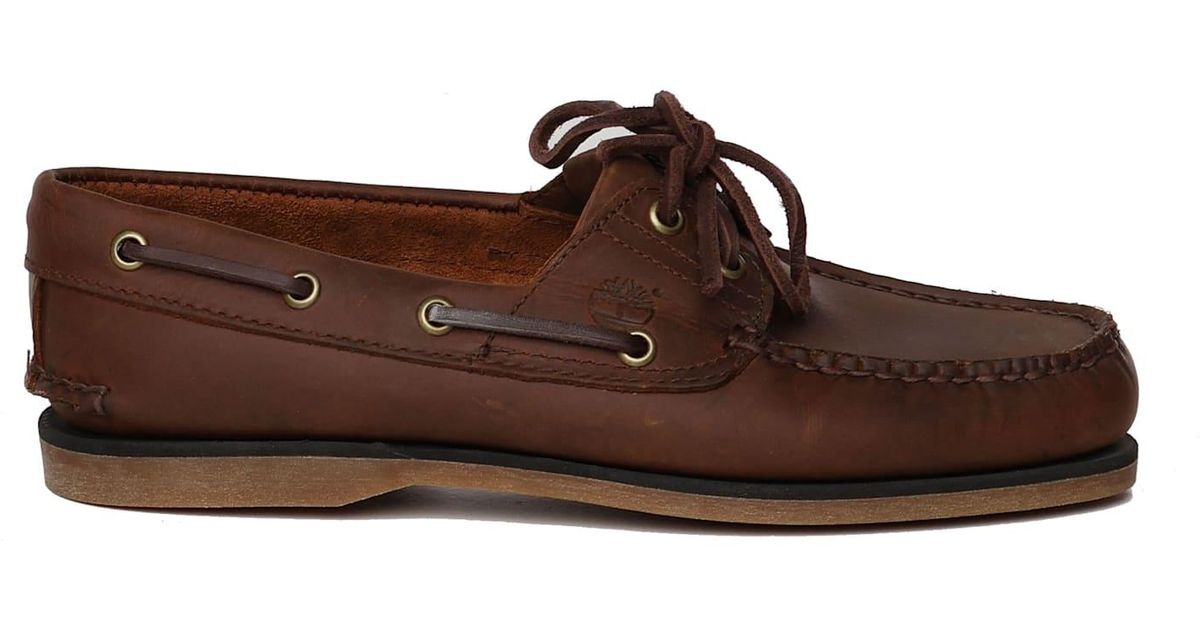 Timberland Classic Boat Moccasin in Brown for Men | Lyst