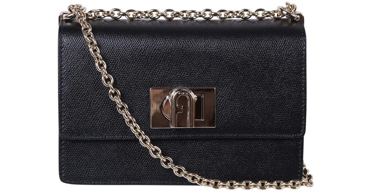 Furla Women's 1927 Quilted Soft Mini Cross Body Bag - Black at Sharlene ...