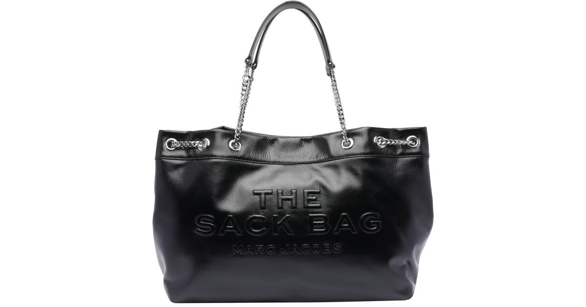 Marc Jacobs The Large Chain Sack Bag in Black | Lyst