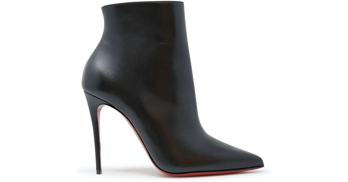 Christian Louboutin Leather So Kate Booty 100 Ankle Boots in Black | Lyst