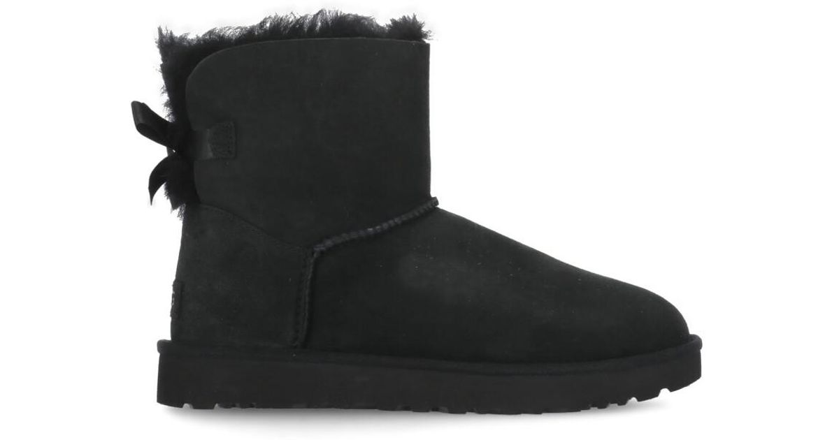 UGG Mini Bailey Bow Ii Boots in Black | Lyst UK