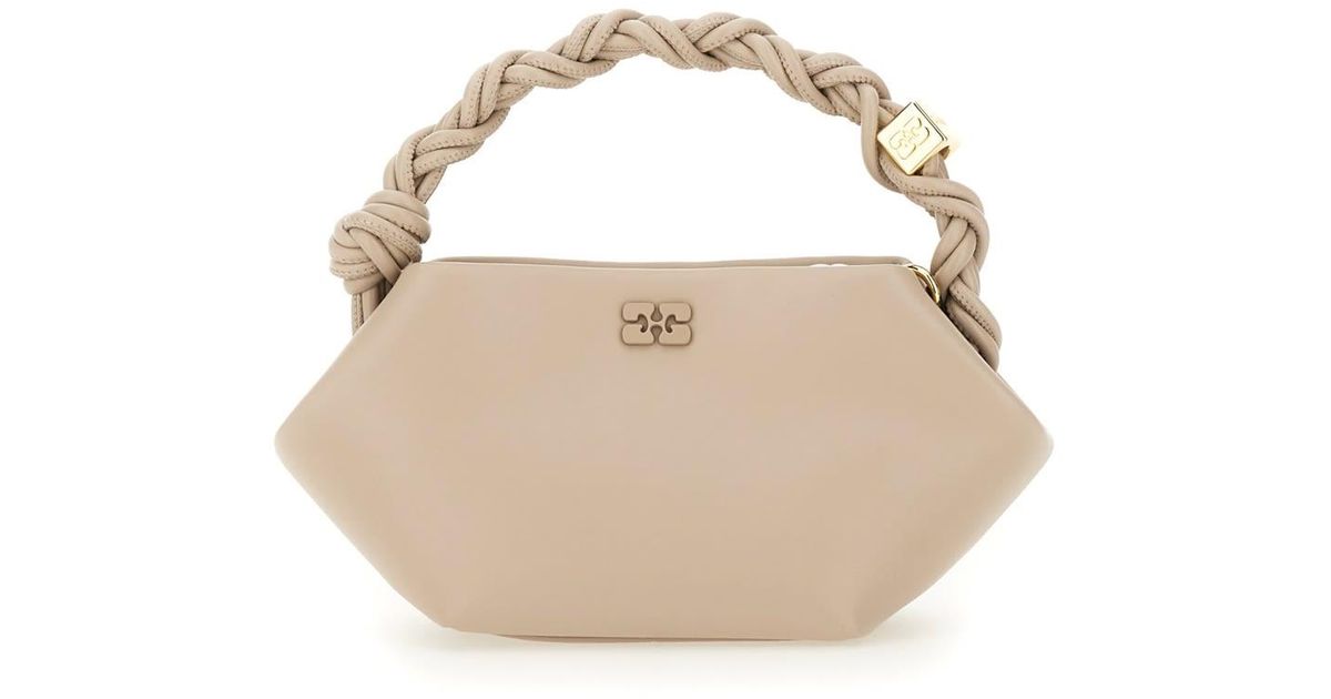 Ganni Mini Bou Bag in Natural | Lyst