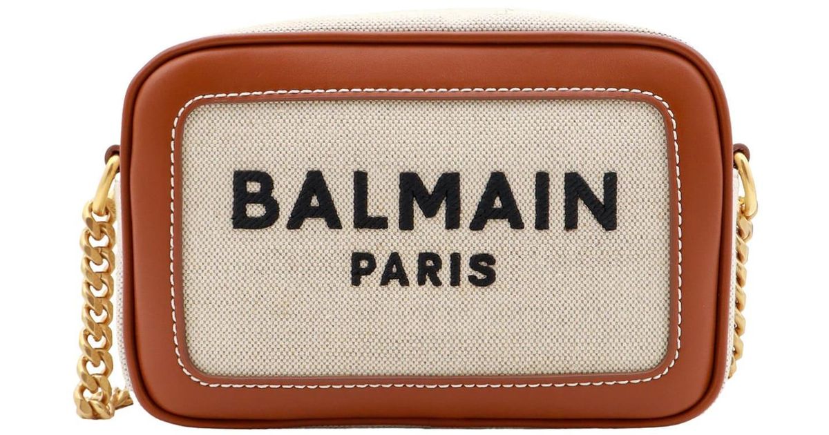 Balmain Shoulder Bag `B-Army Camera` in Brown | Lyst UK