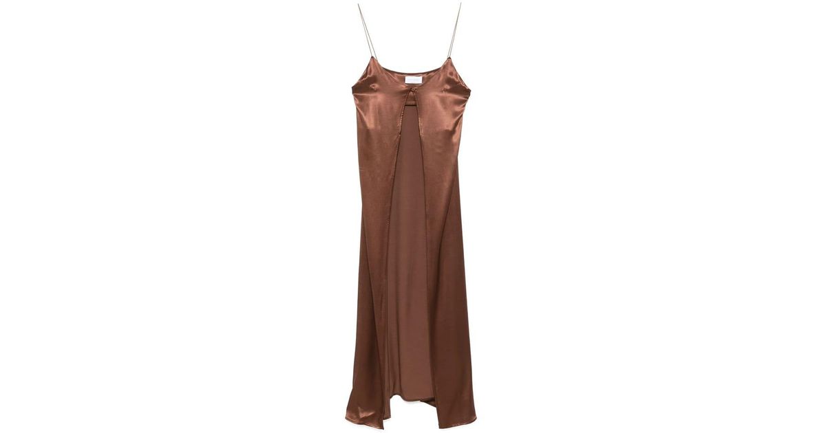 THE NINA STUDIO Waistcoat in Brown | Lyst UK