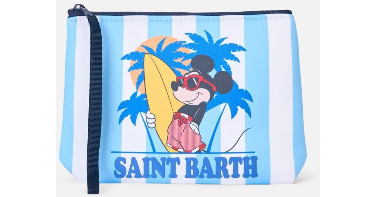 Mc2 Saint Barth Scuba Pochette Aline With Mickey Mouse Print Disney ...