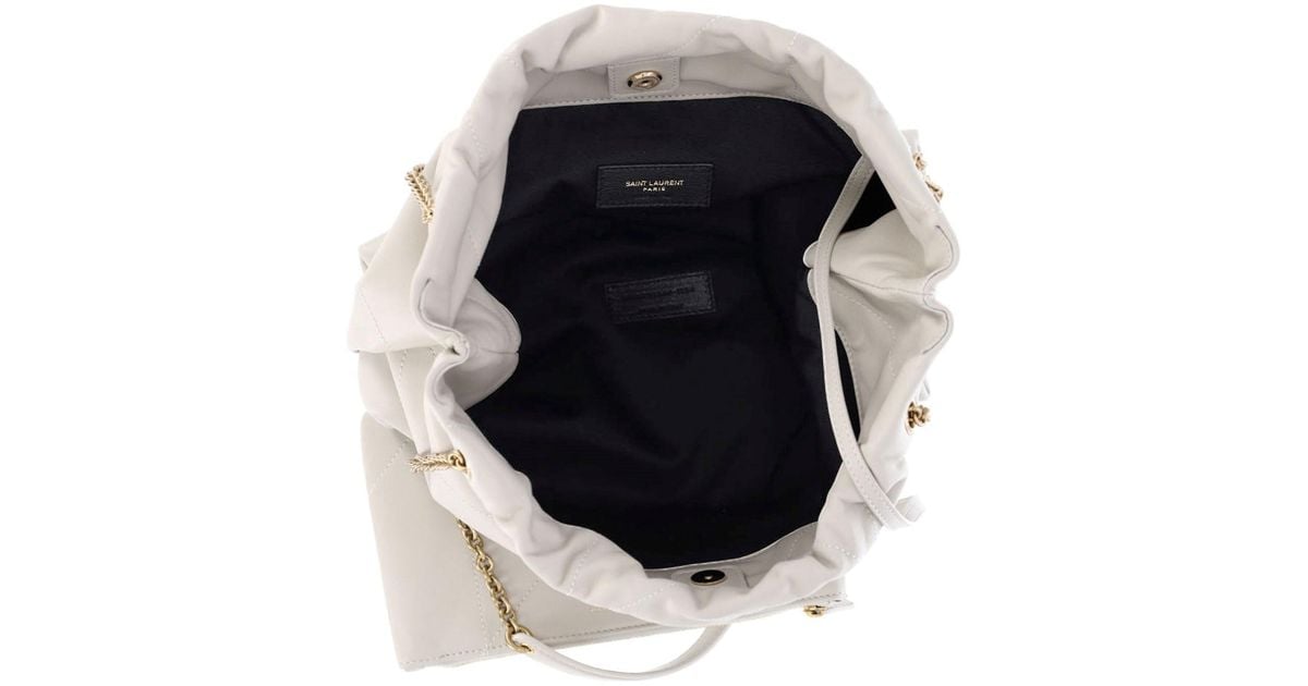 Saint Laurent Jamie Pochon Bucket Bag in Black | Lyst