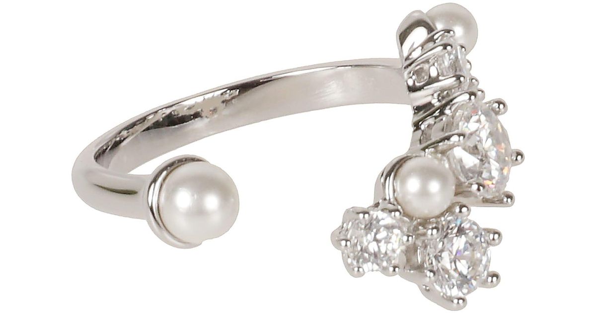 Swarovski Op Ring in Metallic | Lyst