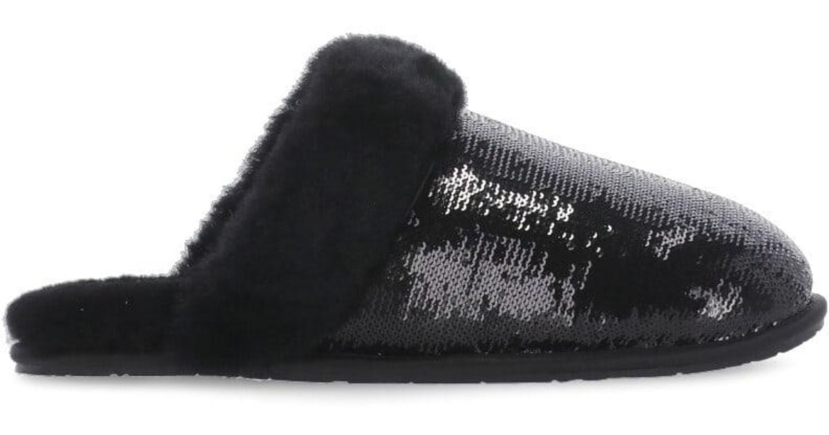 UGG Scuffette Ii Mirror Ball Slippers in Black | Lyst